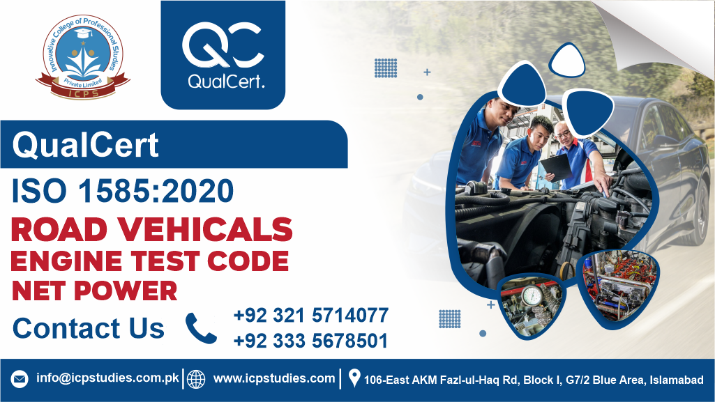 QualCert ISO 1585:2020 Road Vehicles — Engine Test Code — Net Power